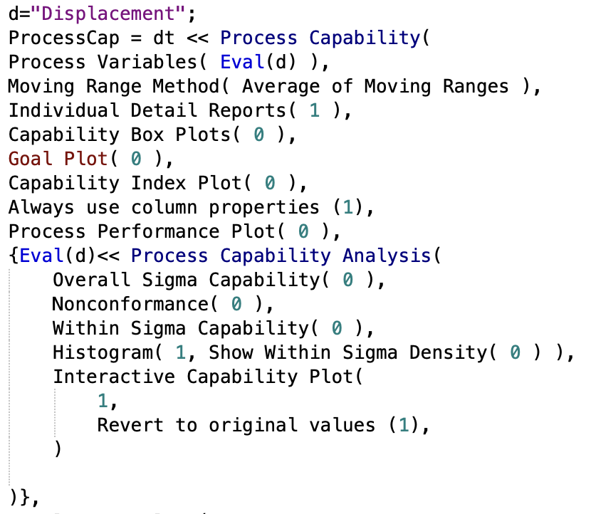How do I get parametrized Process Capability Analysis and Interactive Capability... - JMP User ...